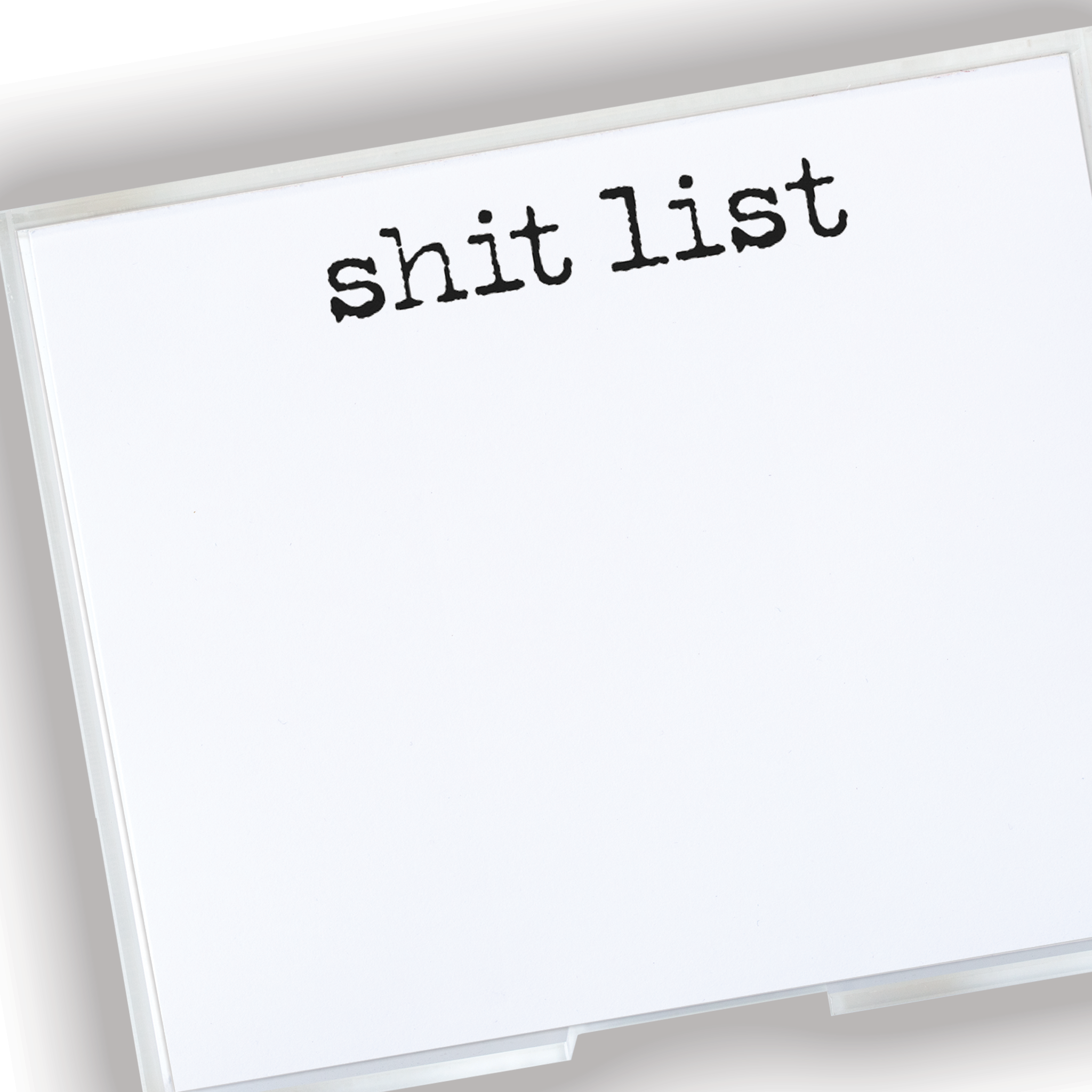 Notepad - Large Shit List-Black – LouLous Decor