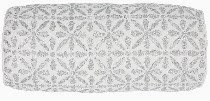 Vanka Silver Mini Round Bolster Pillow – LouLous Decor